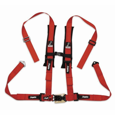 DragonFire Racing H Style 4-Point Harness (Red) (2" Buckle)