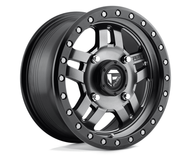 Fuel D558 Anza UTV Wheel 14 15 Matte Gun Metal Black Bead