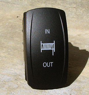 Winch In And Out - Momentary Led Lighted Rocker Switch