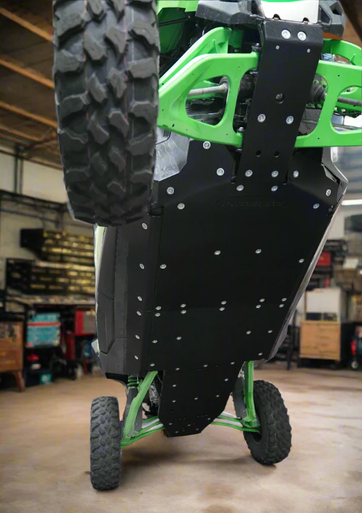 Factory UTV Kawasaki Teryx H2 UHMW Skid Plate & Rock Sliders | 3/8" & 1/2"