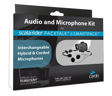Cardo Systems Hybrid And Corded Microphone Audio Kit - Side By Side Sports