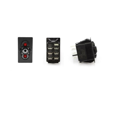 Xtc Contura V Dpdt Red Led Switch - Side By Side Sports