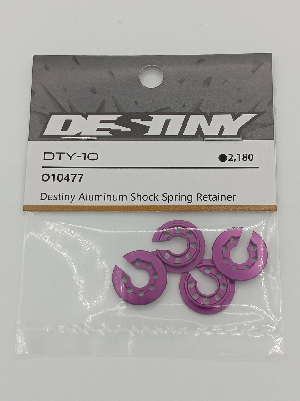 Aluminum Shock Spring Retainer (Purple)