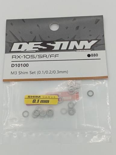 M3 Shim Set (0.1/0.2/0.3mm)