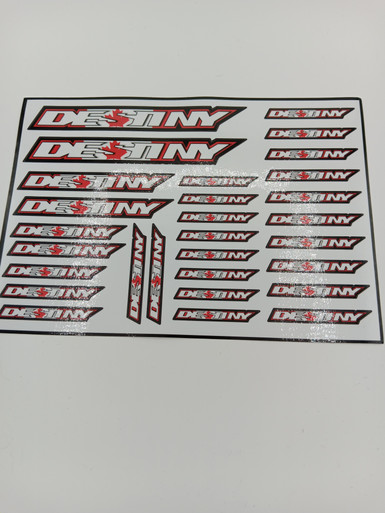 Destiny Canada Sticker Sheet
