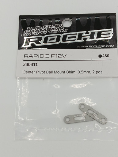 P12V Center Pivot Ball Mount Shim 0.5mm (2)