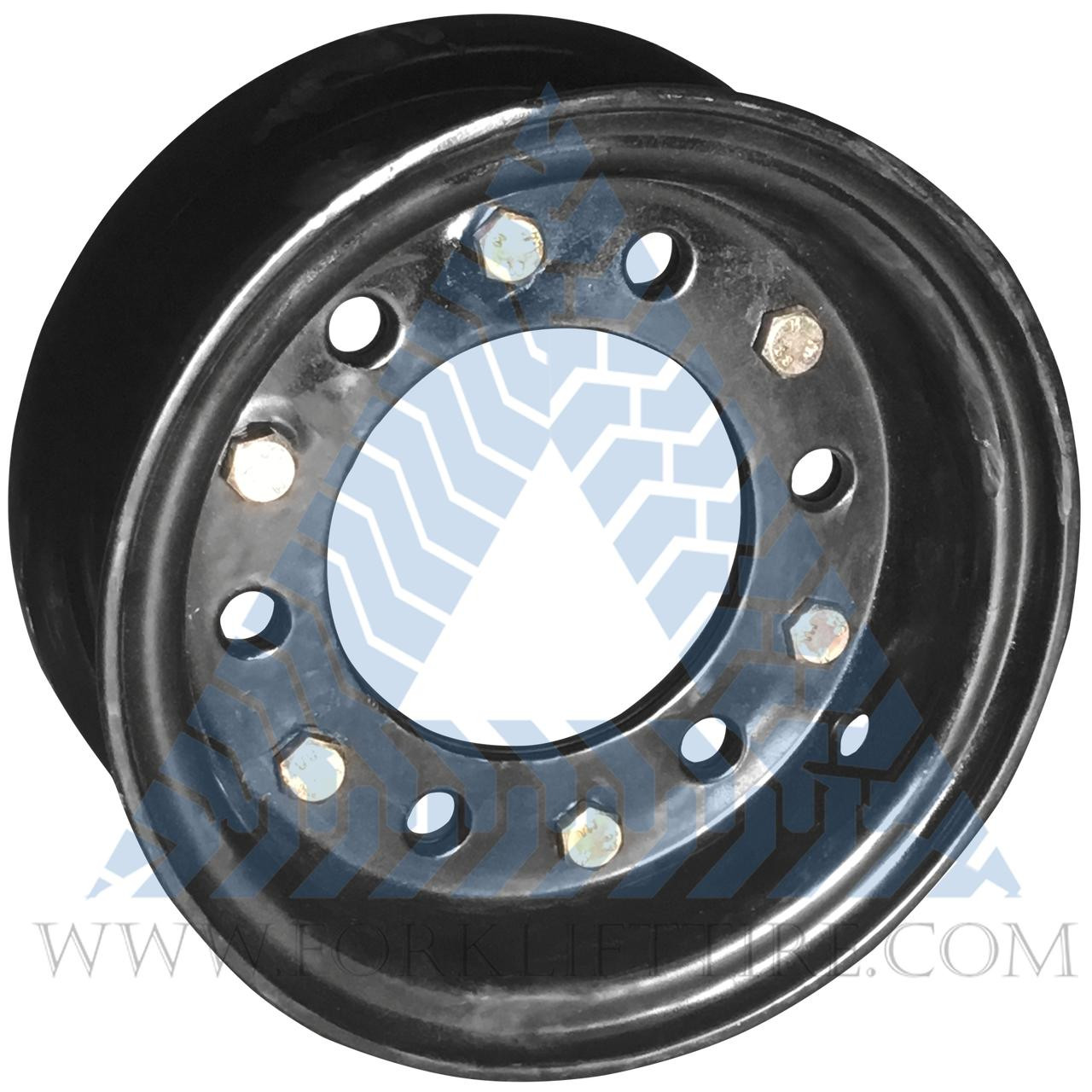 8x3 6-Hole Two-Piece Split Wheel (for 5.00-8 Forklift Tire)