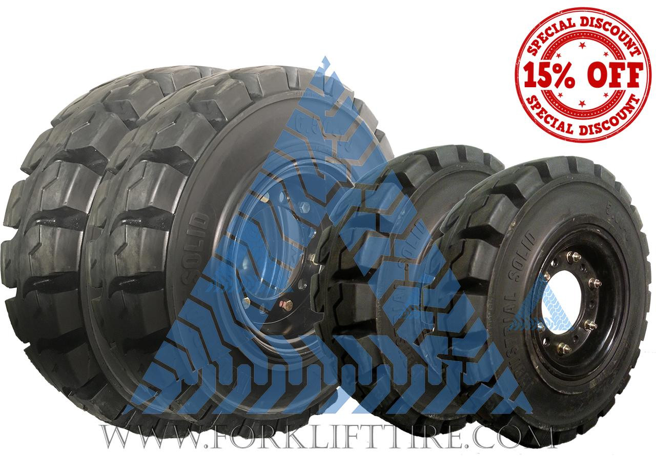 Order 650x10 (5.0") and 500x8 (3.0") Solid Tires pre-mounted on Split ...
