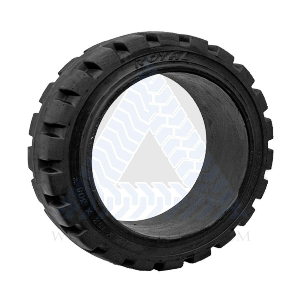 Buy 18x6x12-1/8 Black Rubber Forklift Cushion Solid Tire Traction Tread ...