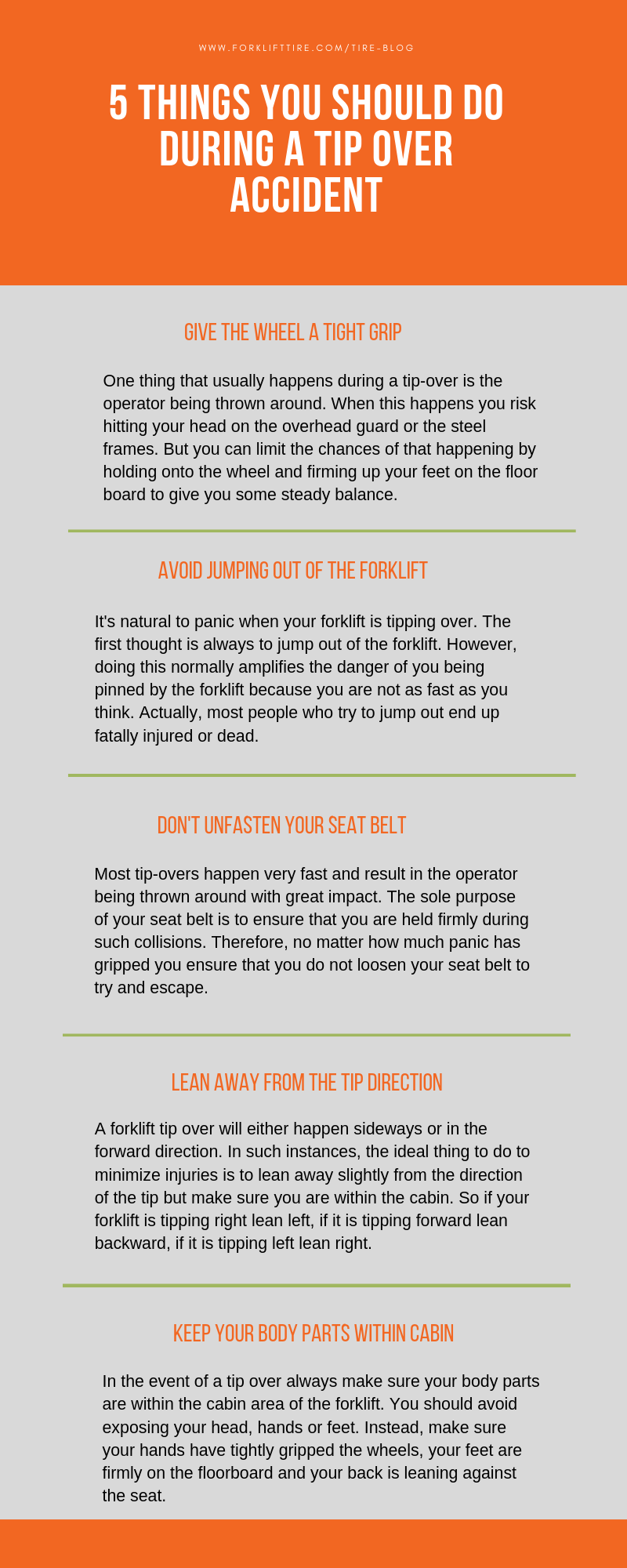 5 Things You Should Do During Tip Over Accident - Forklift Tire Company