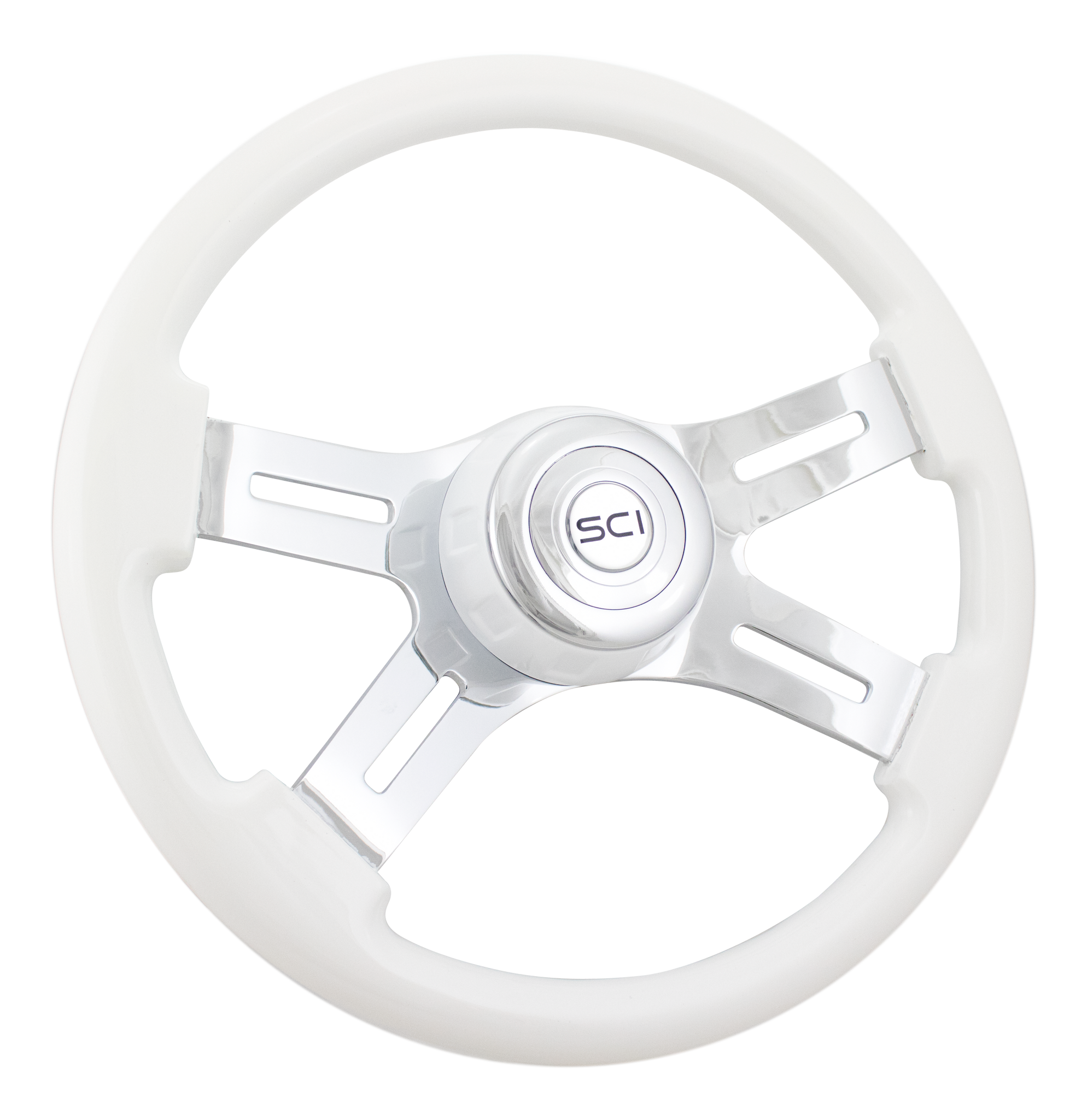 16" Classic - White - Matching Bezel - Steering Creations Inc.