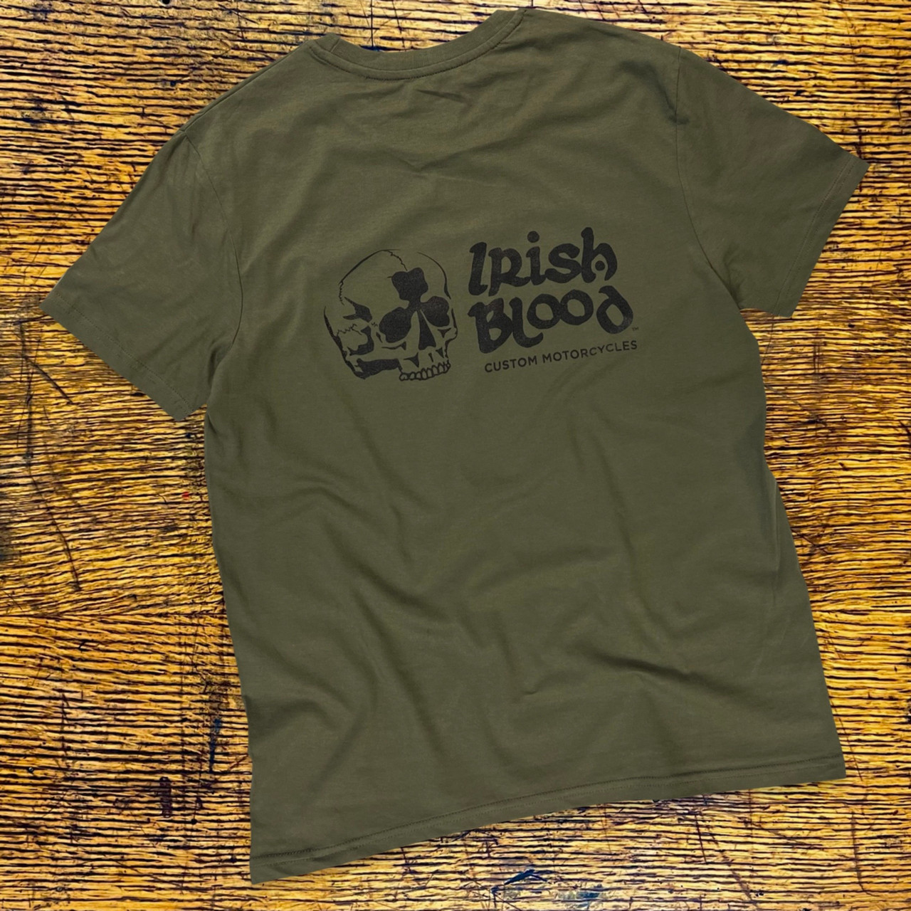 Irish Blood Double Skull Green