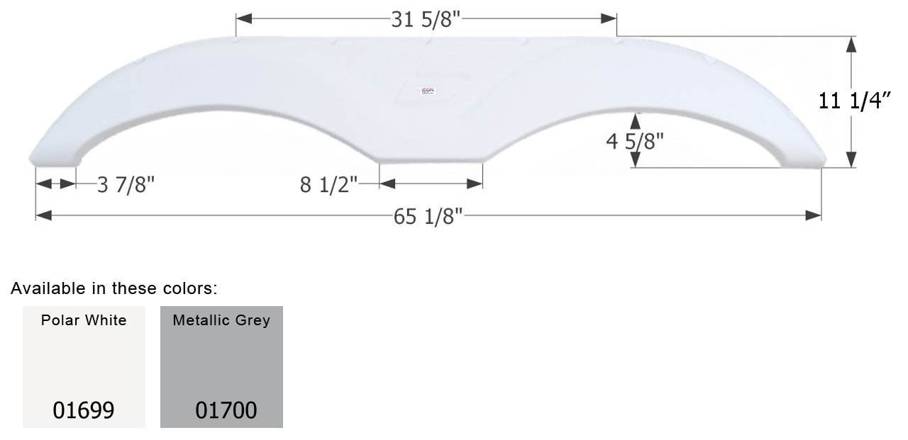 Tandem Fender Skirts for Starcraft Travel Trailers & Fifth Wheels - FS4209