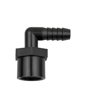 Barb Fitting 3/8" Female Thread, 90 Degree