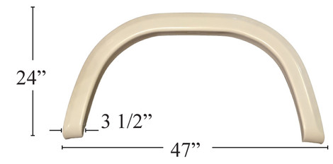 #766 Thor RV fiberglass single fender skirt - ICON Technologies