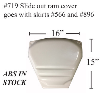 #719 Alpenlite RV fiberglass slide out ram cover/cap - ICON Technologies