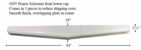 #295 Prairie Schooner RV fiberglass front lower nose cap - ICON ...