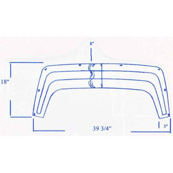 #17 Fleetwood RV single fiberglass fender skirt - ICON Technologies