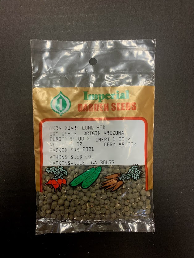 Okra Dwarf Long Pod Green 1oz - Cofer's Home & Garden