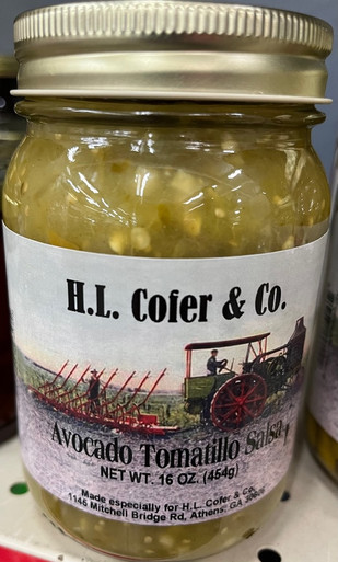 CANNED AVOCADO TOMATILLO SALSA - Cofer's Home & Garden