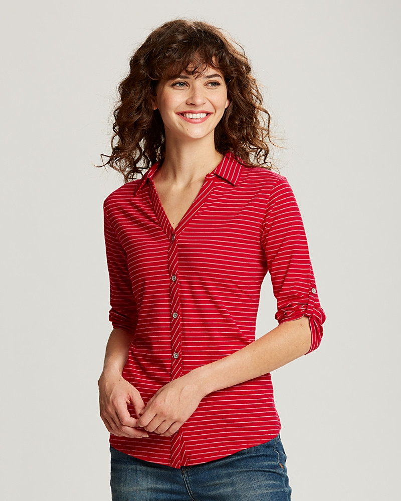Cutter & Buck Academy Elbow Sleeve Womens Top - Cutter & Buck