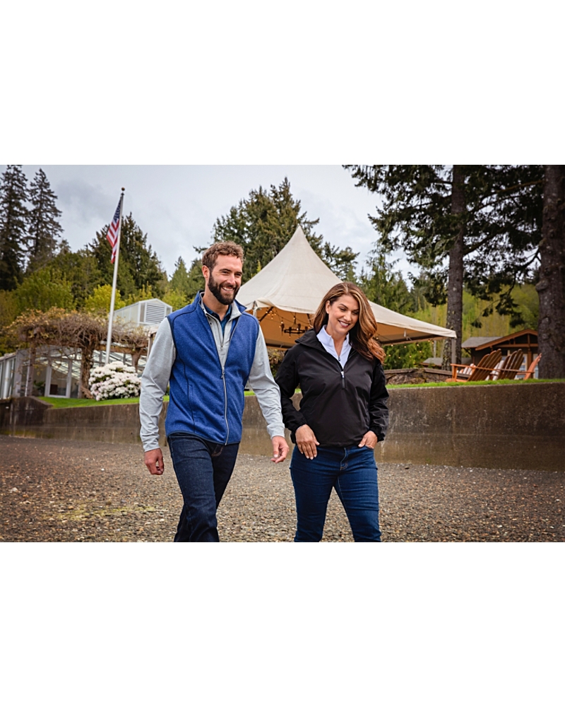 Cutter & Buck Mainsail Sweater-Knit Mens Full Zip Vest - Cutter & Buck