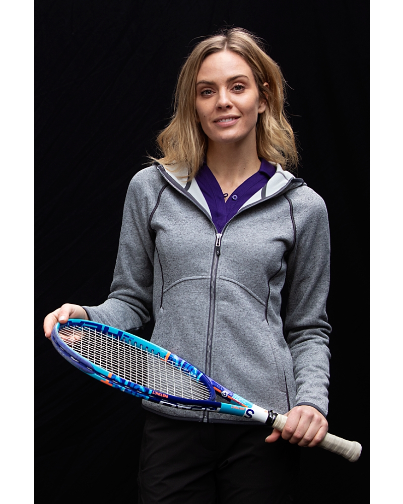 Cutter & Buck Mainsail Sweater-Knit Womens Full Zip Hooded Jacket ...