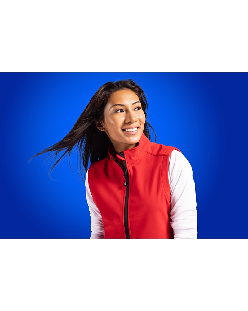 Clique Tempo Recycled Stretch Softshell Womens Full Zip Vest - Cutter ...