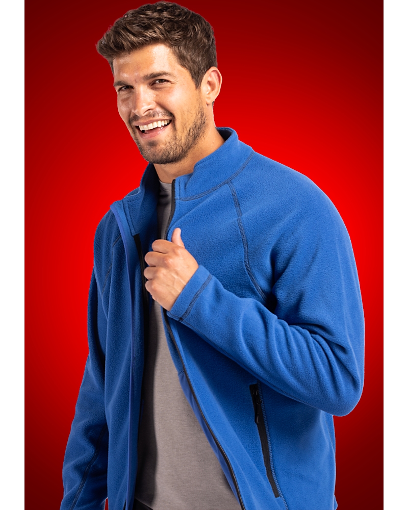 Clique Powder Recycled Fleece Mens Full Zip Jacket - Cutter & Buck