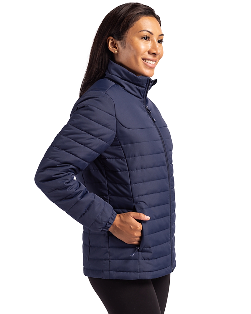 Clique Elevation Recycled Insulated Puffer Womens Full Zip Jacket ...