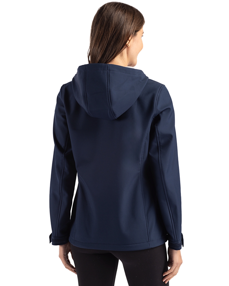 Clique Telemark Eco Stretch Softshell Full Zip Womens Hooded Jacket - Cutter & Buck