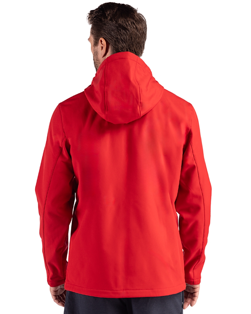 Clique Tempo Recycled Stretch Softshell Mens Hooded Jacket - Cutter & Buck
