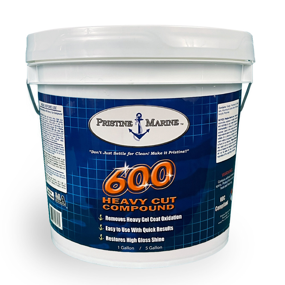1 Gallon of 600 Heavy Cut Fiberglass and Gelcoat Boat Compound