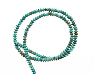 Chilean Turquoise 4mm Rondell CHi13-Atacama Desert