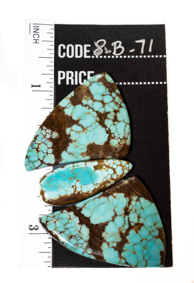 Number Eight Turquoise Butterfly Set-Nevada 8B71