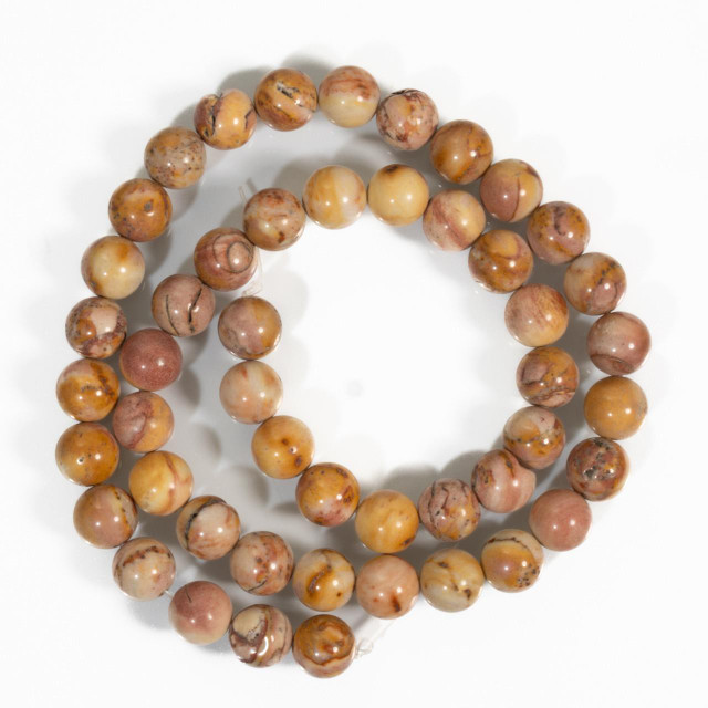 Hidden Valley Jasper(Idaho) 8mm Rounds HVJ8 - Rincon Trading