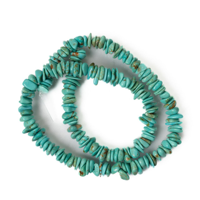 Chilean Turquoise Nuggets 3x8mm ChileN10 - Rincon Trading