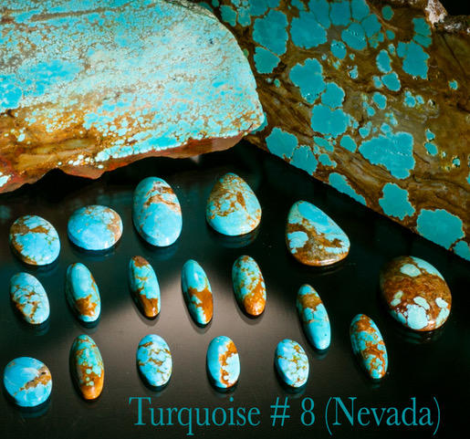 Number Eight Turquoise-Eureka County Nevada - Rincon Trading