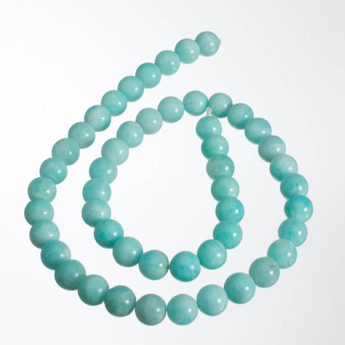 Amazonite(Peru) 8mm Rounds AM8a Blue-Green