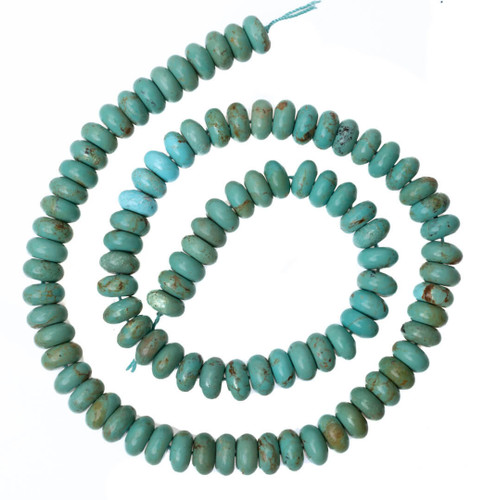 Baja Turquoise(Mexico) 8mm Rondell BT2b
