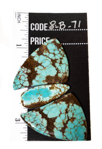 Number Eight Turquoise Butterfly Set-Nevada 8B71