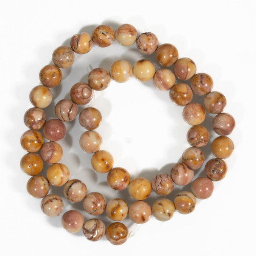 Hidden Valley Jasper(Idaho) 8mm Rounds HVJ8 - Rincon Trading
