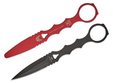 Benchmade 176BK-COMBO SOCP Dagger 3.22" Black Blade with Trainer, Black ...