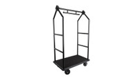 Modern Bellhop Bellman's Cart - Black Powder Coat Finish- Bellman's ...