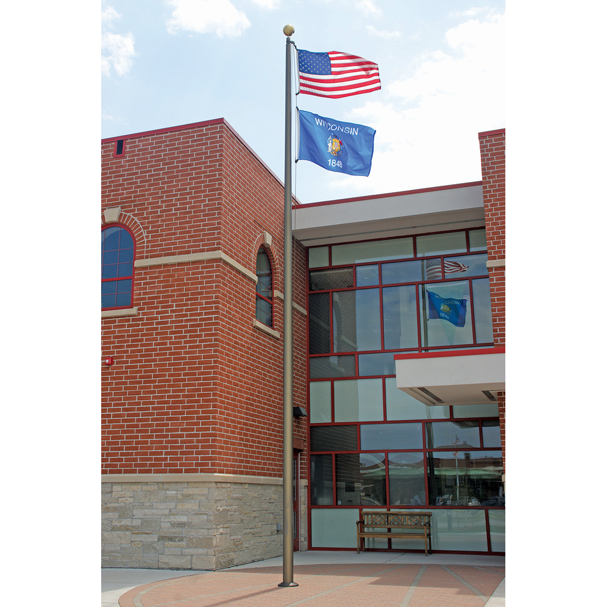 Outdoor Flagpoles – Residential & Commercial Aluminum & Fiberglass Flag ...