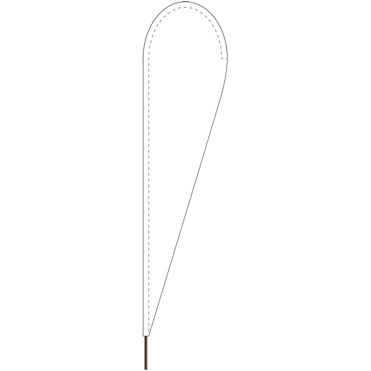 Tear Drop Flag In-Ground Flagpole Mount | The Flagpole Store