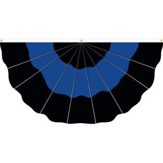 Blue Line Flag with Embroidered Stars | Flagpole Store