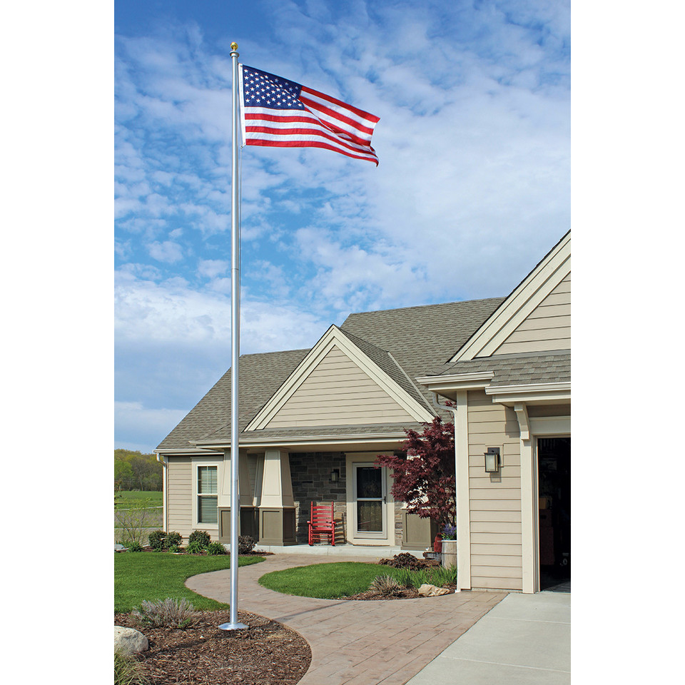 Outdoor Flagpoles – Residential & Commercial Aluminum & Fiberglass Flag ...