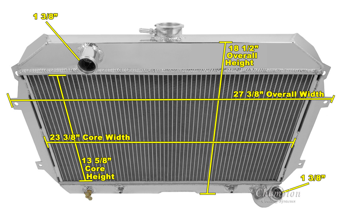 1970-1973 Datsun 240Z All Aluminum Radiator - Reliable Radiator