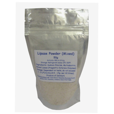 Lipase Enzyme mixed 50g - Homestead Farm Supplies